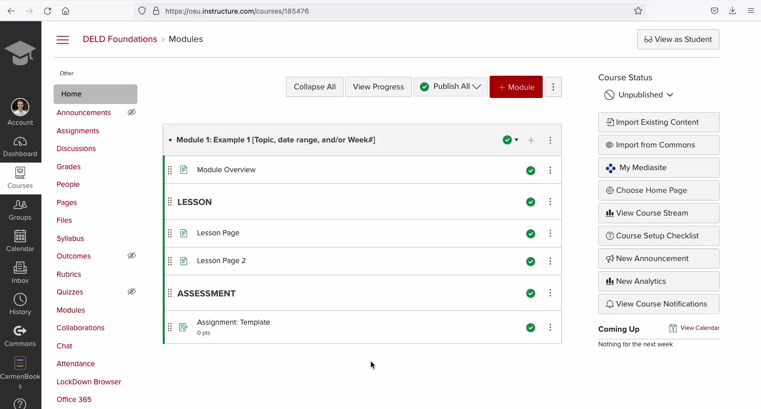 Carmen Canvas - Inserting a Video from MediaSite