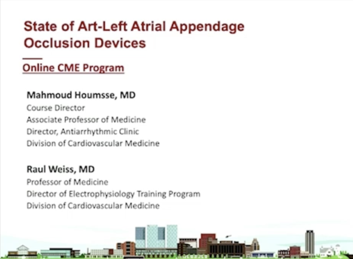 State of Art: Left Atrial Appendage Occlusion Device