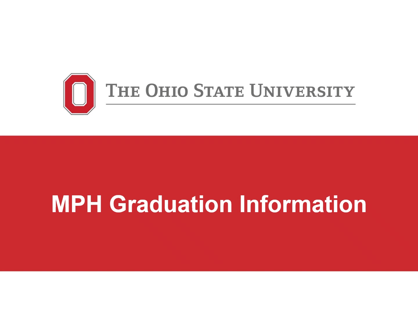 MPH Graduation Video