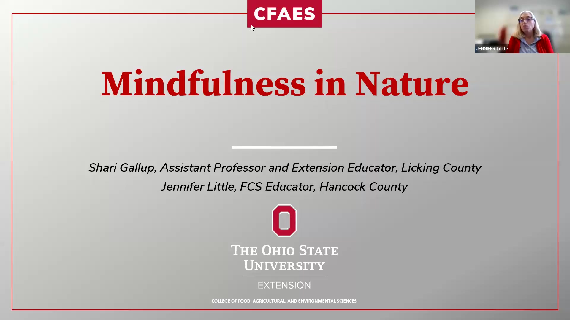 Mindfulness in Nature