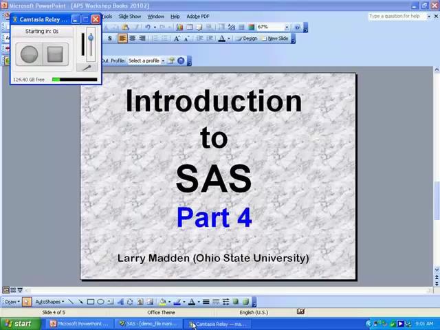 SAS Introduction Part 4