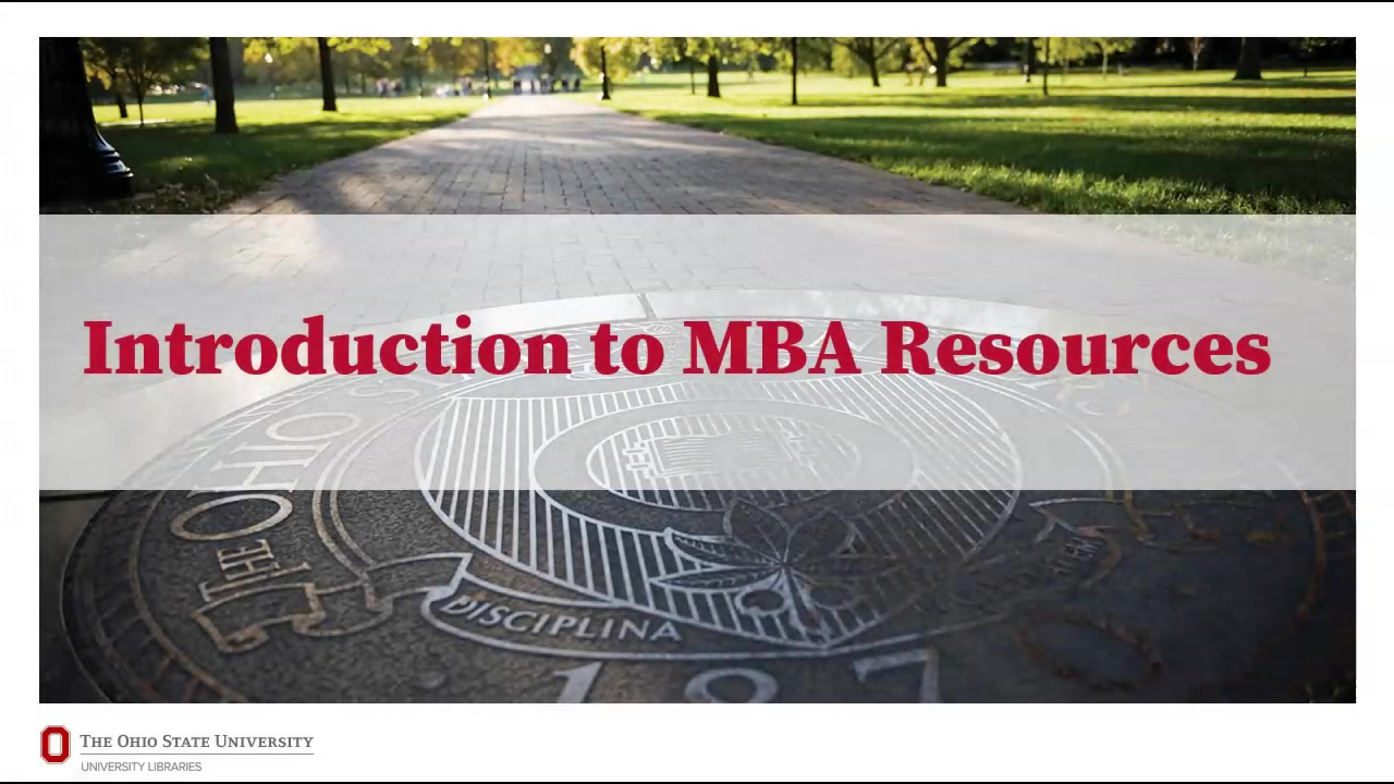 Introduction to MBA Resources