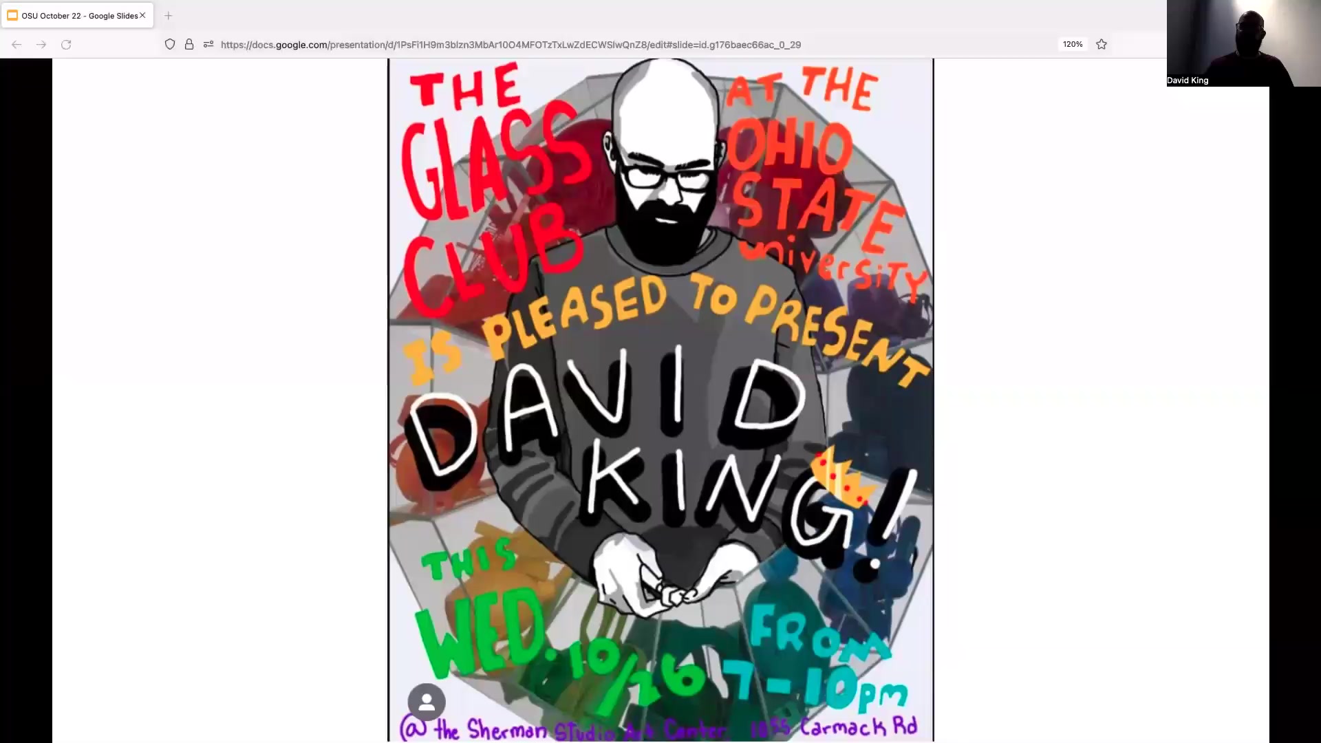 David King Artist Talk